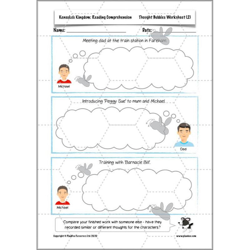 Michael Morpurgo Kensuke's Kingdom Planning by PlanBee