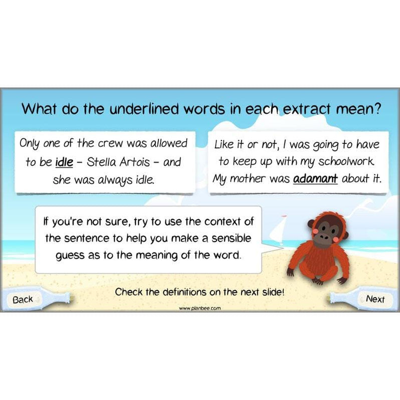 Michael Morpurgo Kensuke's Kingdom Planning by PlanBee