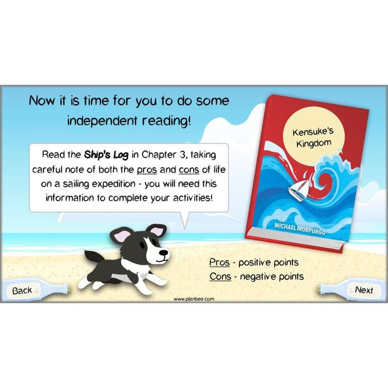 Michael Morpurgo Kensuke's Kingdom Planning by PlanBee