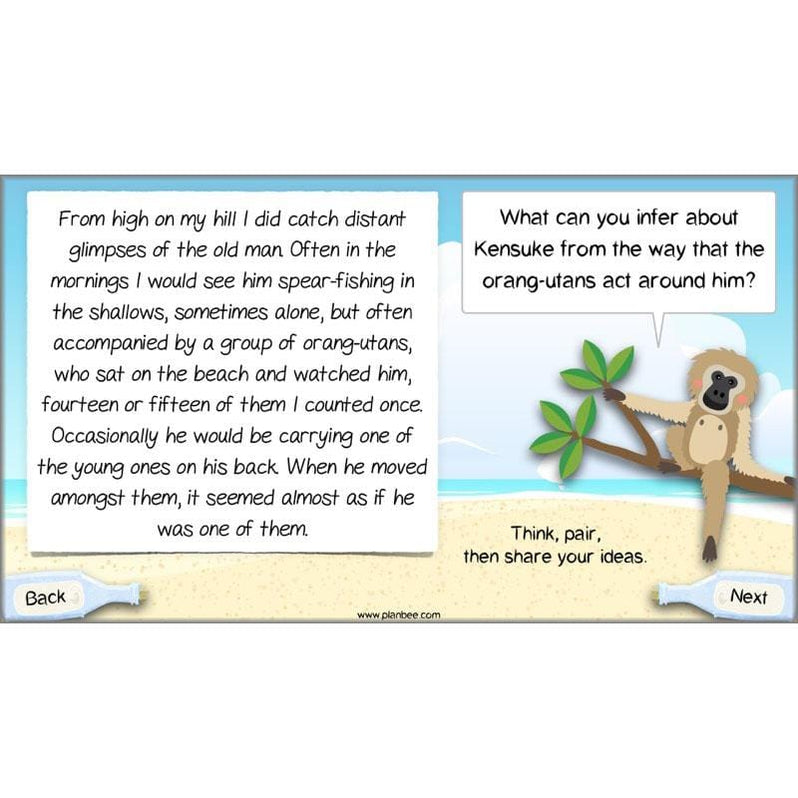 Michael Morpurgo Kensuke's Kingdom Planning by PlanBee