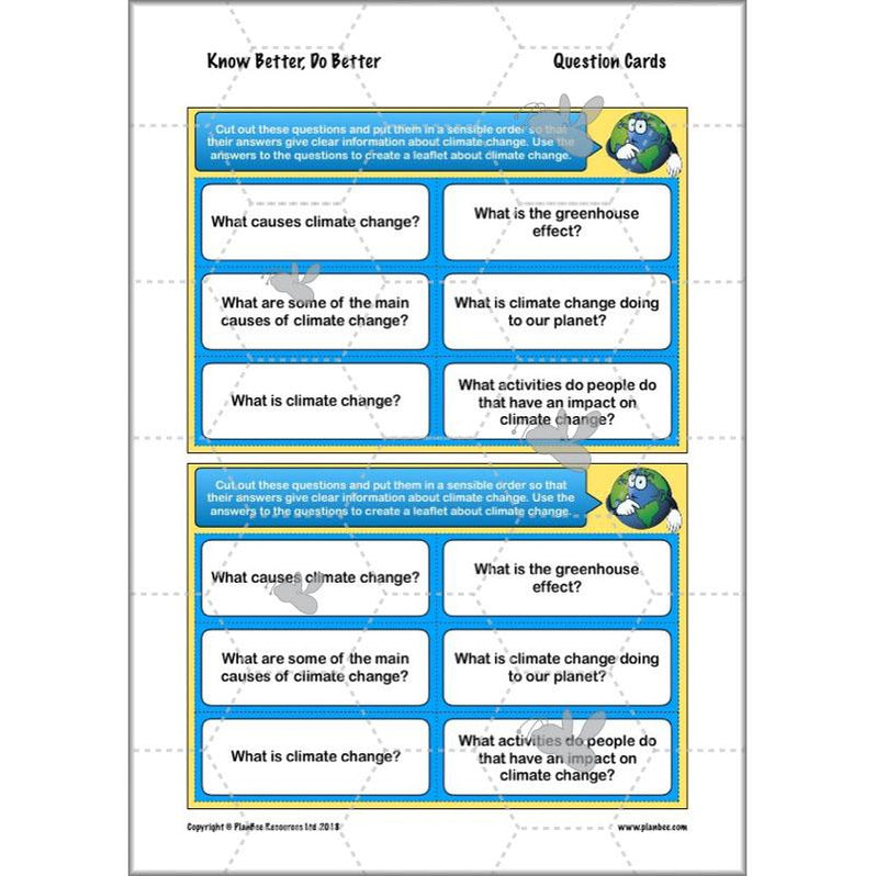 Climate Change Worksheets KS2 Lesson | PlanBee