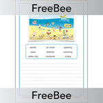 Describe the Scene KS1 Free PDF Worksheet by PlanBee