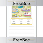 Describe the Scene KS1 Free PDF Worksheet by PlanBee