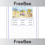 Describe the Scene KS1 Free PDF Worksheet by PlanBee