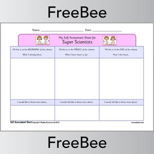 KS1 Science Self Assessment Sheets — PlanBee