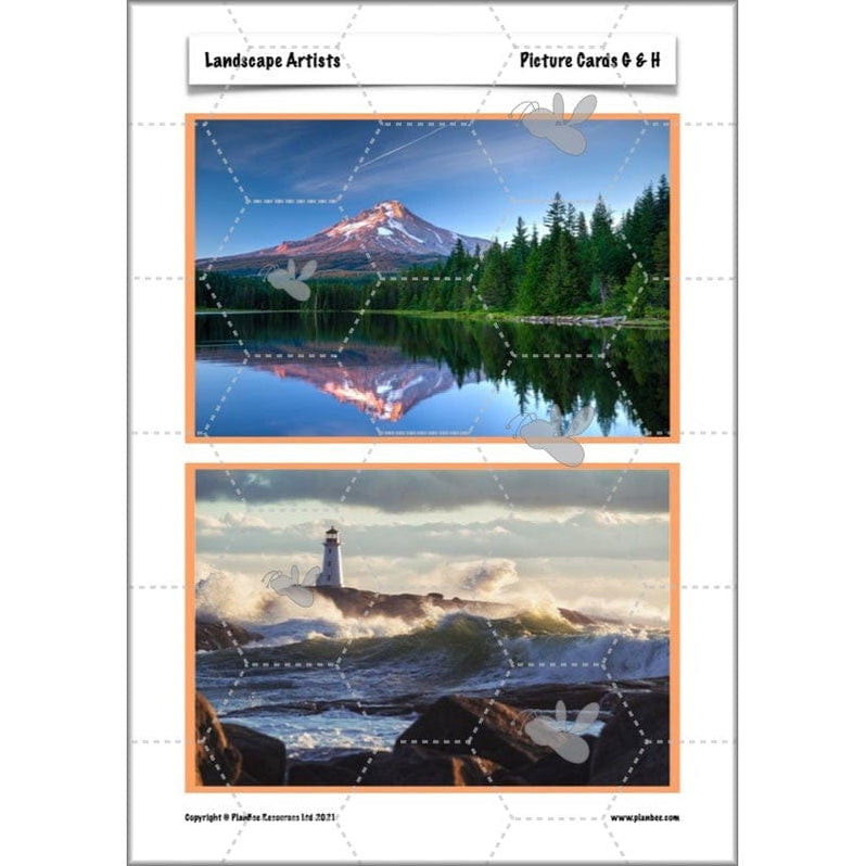 Landscape Art KS2 Lesson Planning Pack by PlanBee