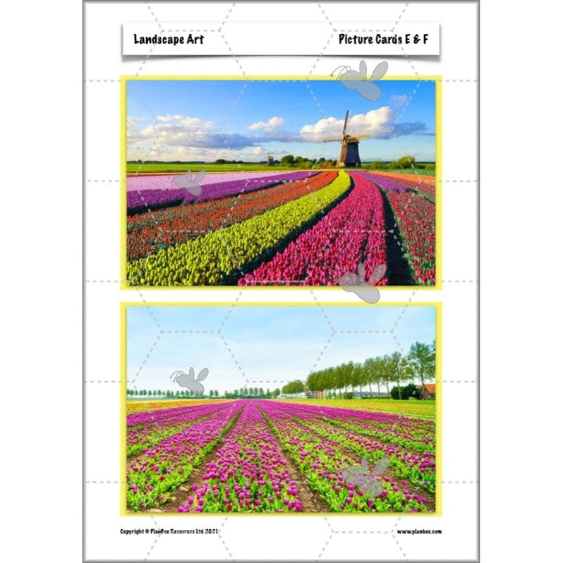 Landscape Art KS2 Lesson Planning Pack by PlanBee