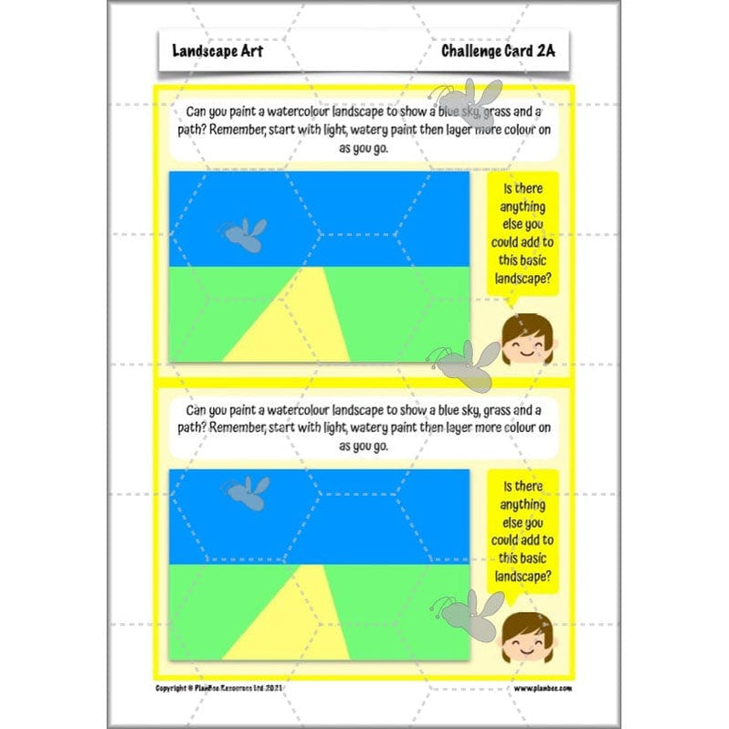 Landscape Art KS2 Lesson Planning Pack by PlanBee