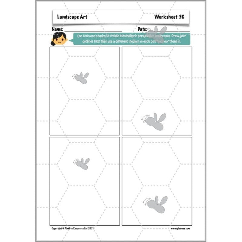 Landscape Art KS2 Lesson Planning Pack by PlanBee