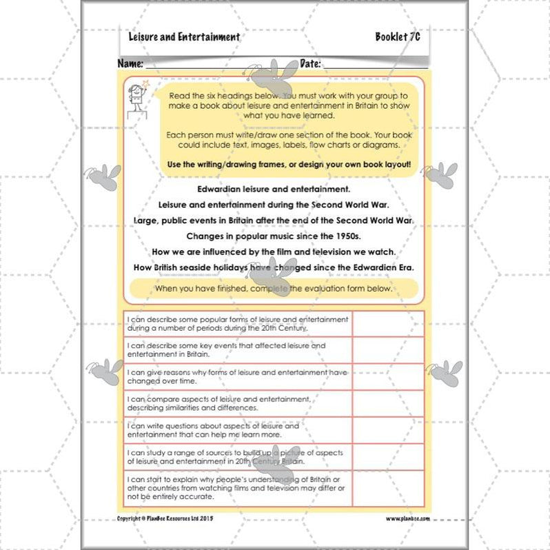 Leisure and Entertainment in the 20th Century: KS2 History — PlanBee