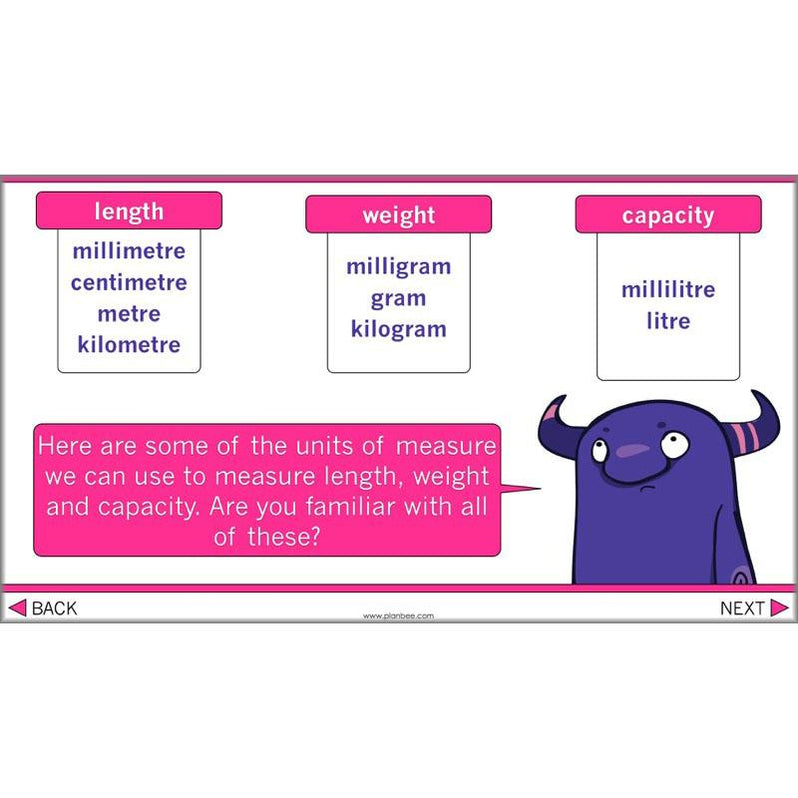 Length, Weight & Capacity Year 5 Maths Planning by PlanBee