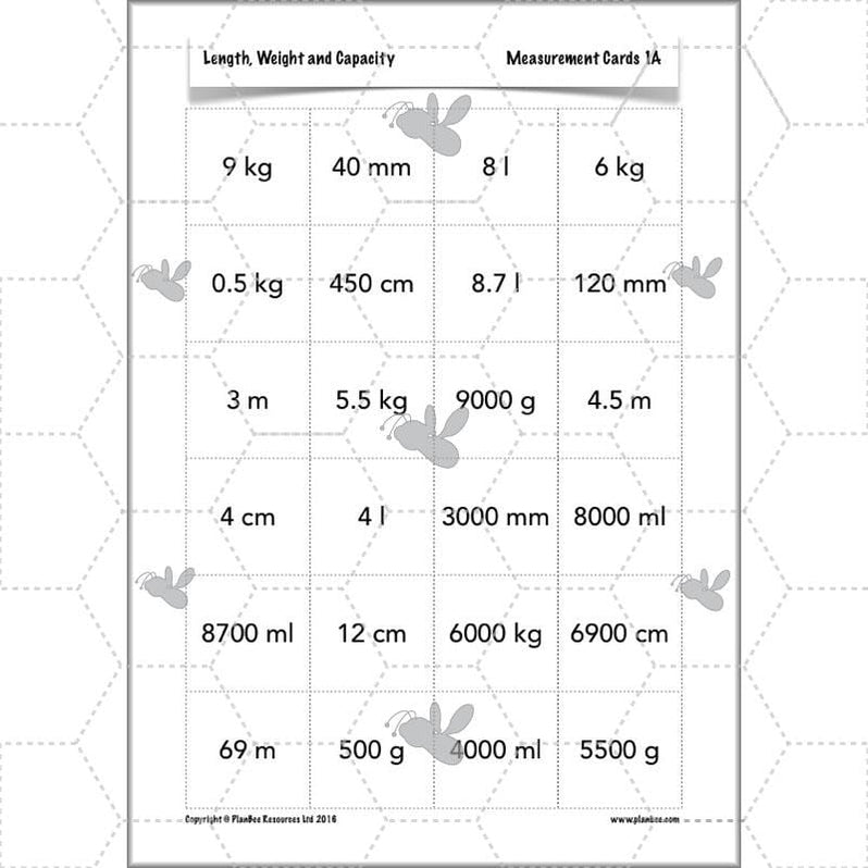 Length, Weight & Capacity Year 5 Maths Planning by PlanBee