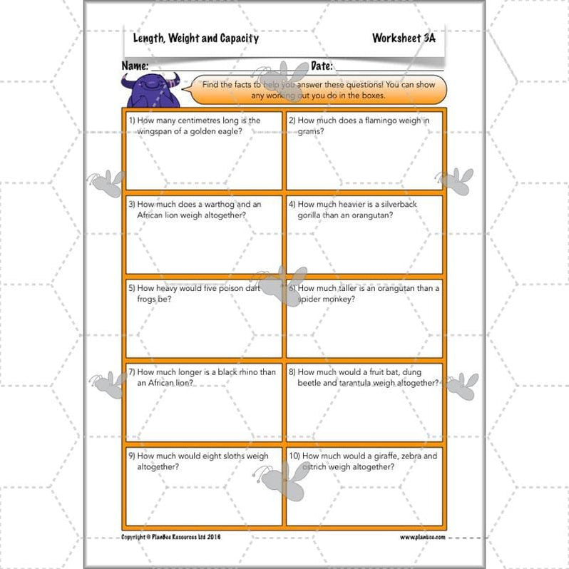 Length, Weight & Capacity Year 5 Maths Planning by PlanBee