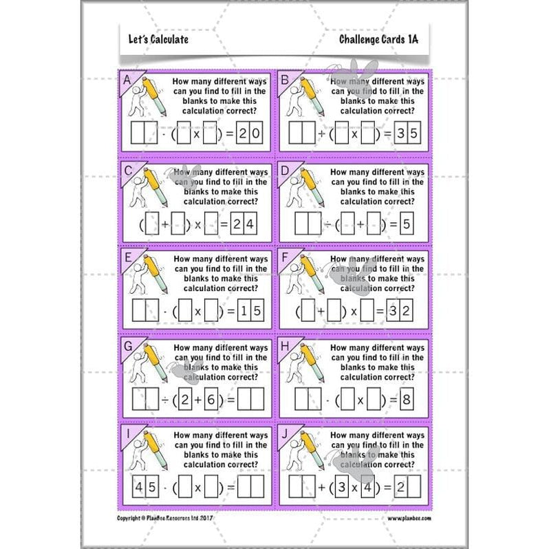 Let's Calculate Year 5 Problem-solving questions by PlanBee