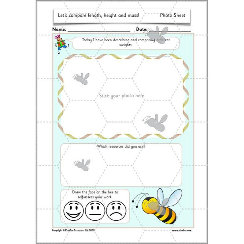 Let's compare length, height and mass KS1 Maths by PlanBee
