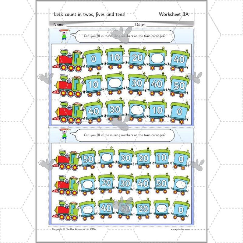 Let’s count in twos, fives and tens - KS1 Year 1 Maths — PlanBee