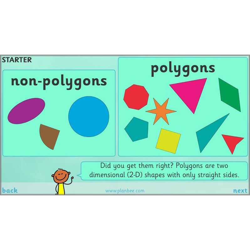 Properties of 2D Shapes Year 2 Maths Lessons by PlanBee