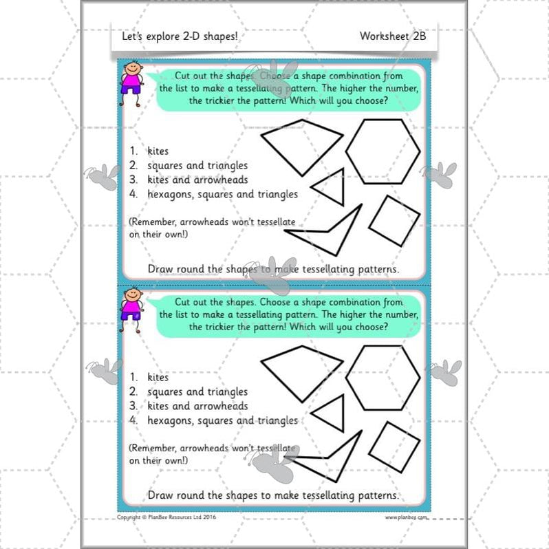 Properties of 2D Shapes Year 2 Maths Lessons by PlanBee
