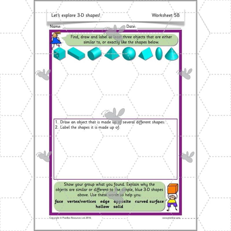 Explore 3D Shapes Year 2 Maths Lesson by PlanBee