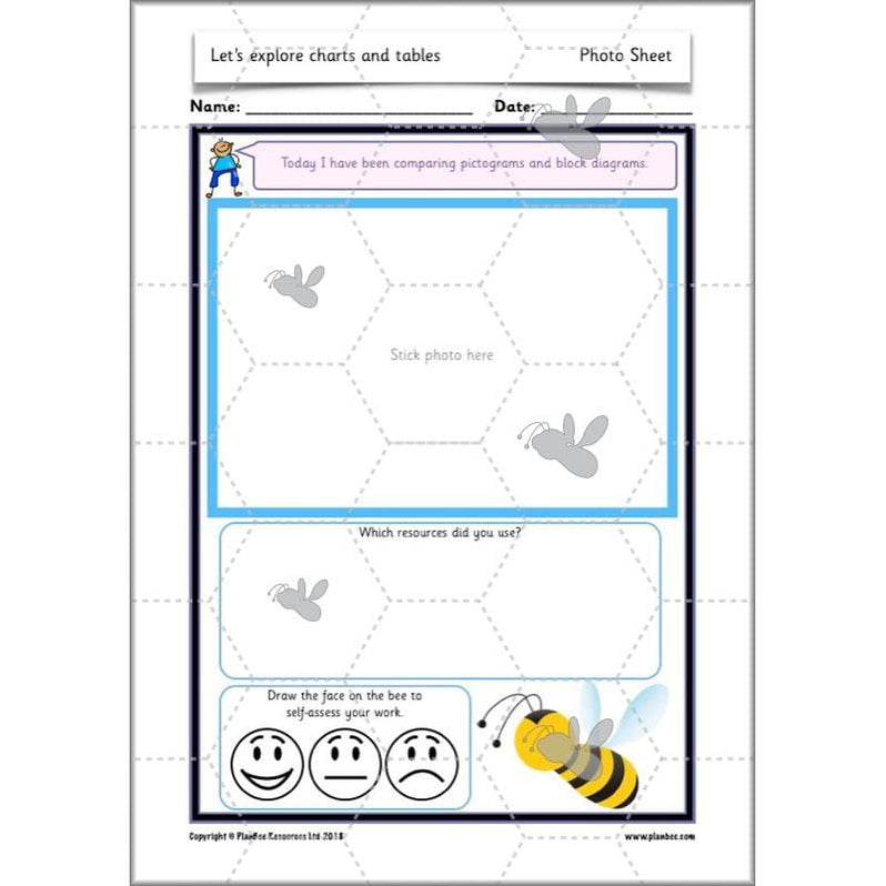 Let's Explore Charts and Tables Year 2 Maths | PlanBee