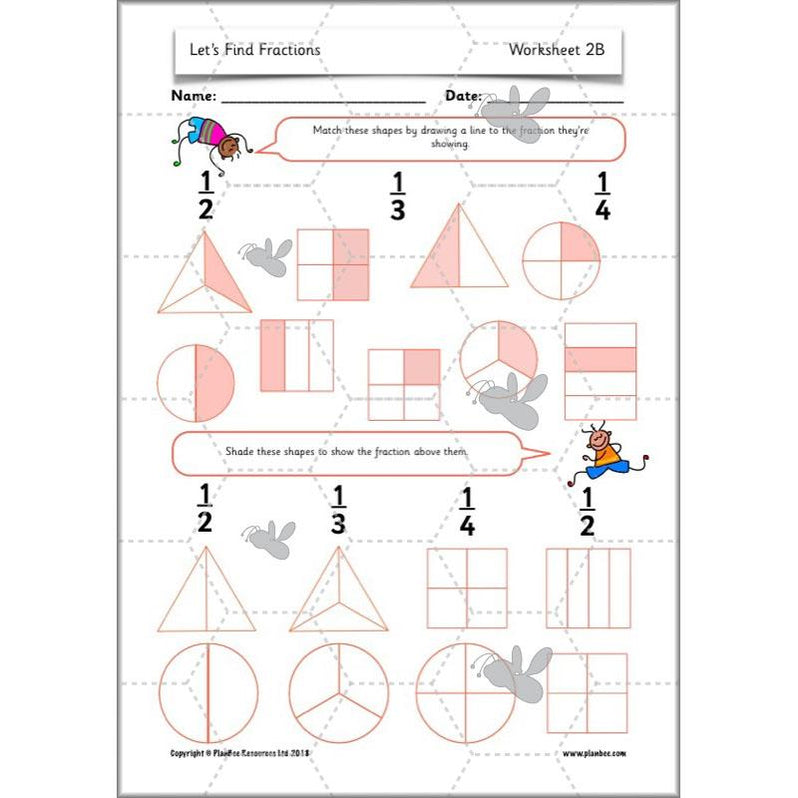 Let's Find Fractions Year 2 Maths Lesson by PlanBee