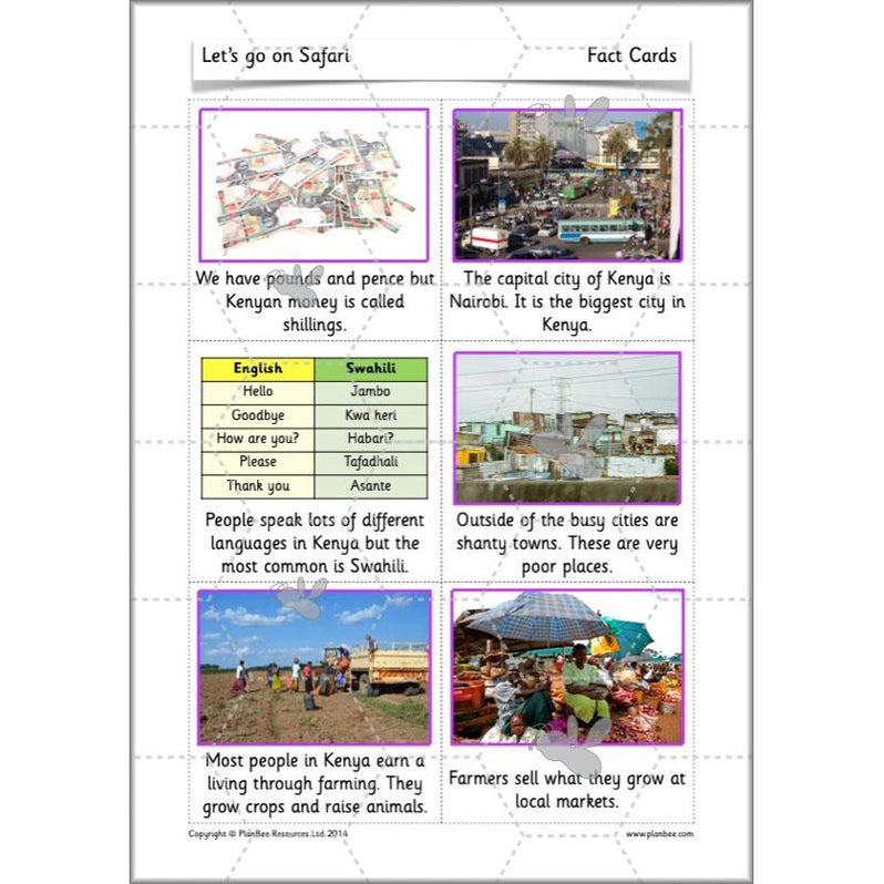 Let's go on Safari: Kenya KS1 Geography Lesson Plans — PlanBee