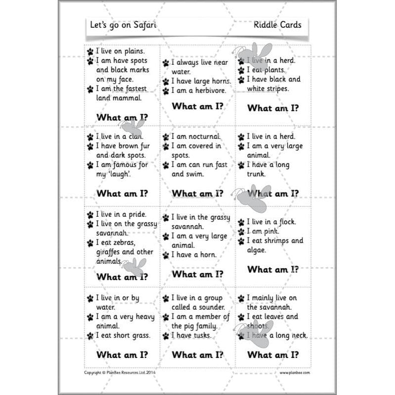 Let's go on Safari: Kenya KS1 Geography Lesson Plans — PlanBee