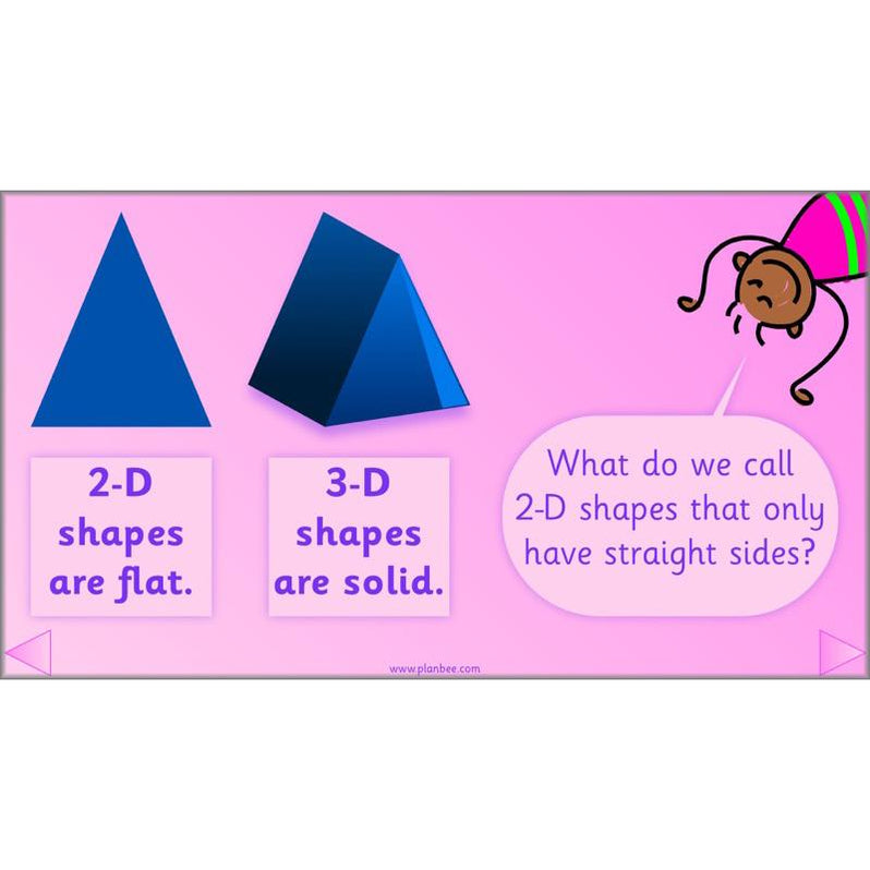 2D Shapes Year 1 Maths Lesson Pack by PlanBee