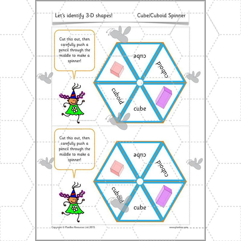 Names of 3D shapes Year 1 Shape Lessons | PlanBee