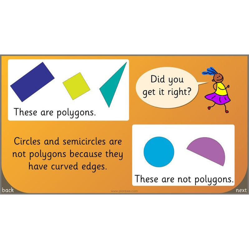 Identify Properties of Shapes Year 1 Maths by PlanBee