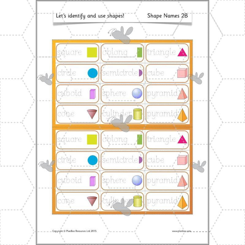 Identify Properties of Shapes Year 1 Maths by PlanBee