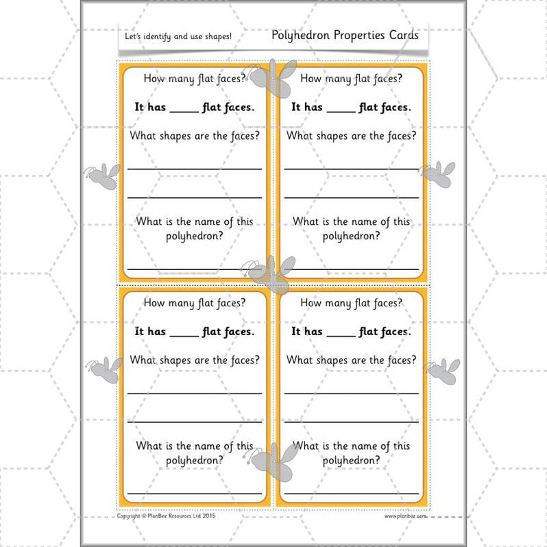 Identify Properties of Shapes Year 1 Maths by PlanBee