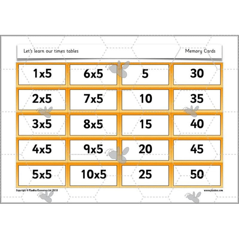 Learn Times Tables Year 2 Multiplication Pack by PlanBee