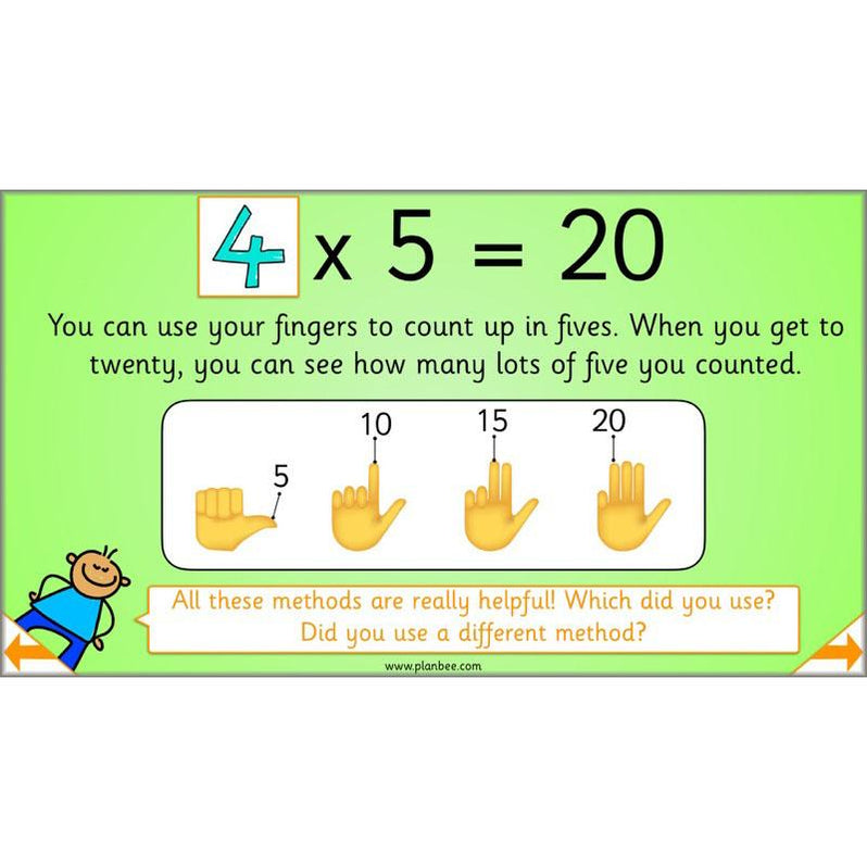 Learn Times Tables Year 2 Multiplication Pack by PlanBee