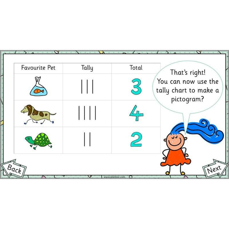 Let's Make Pictograms Year 2 Maths Lessons by PlanBee