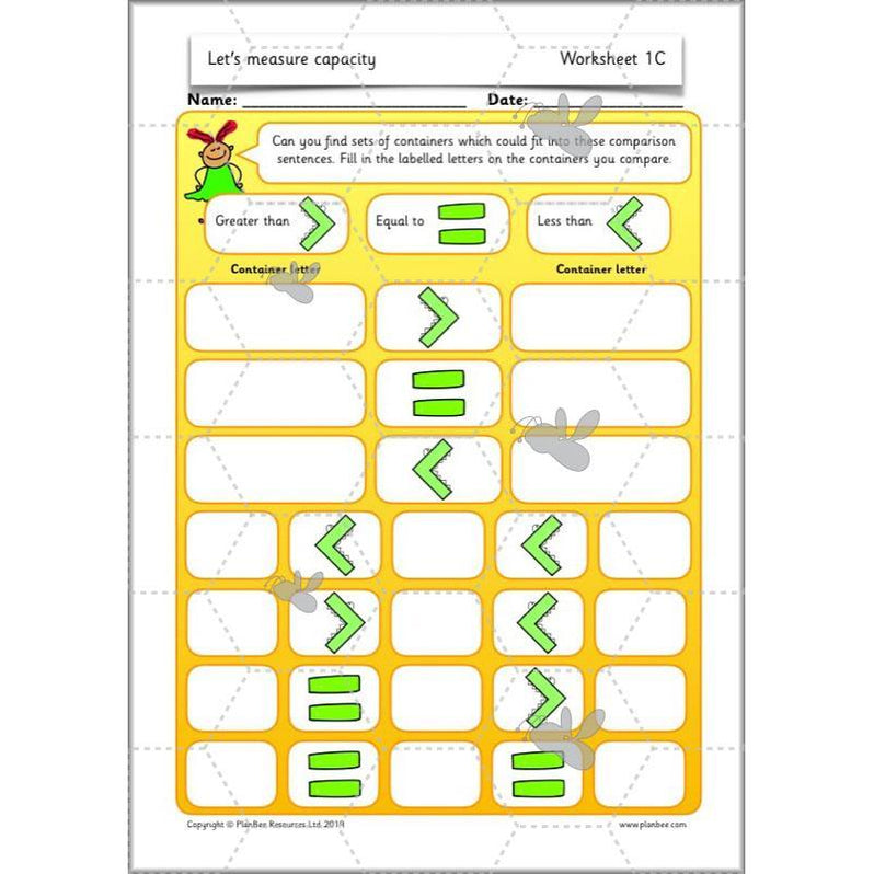 Let's measure capacity - Year 2 Maths planning and resources — PlanBee