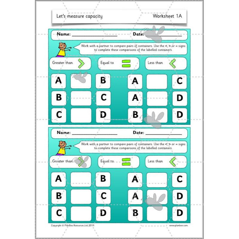 Let's measure capacity - Year 2 Maths planning and resources — PlanBee