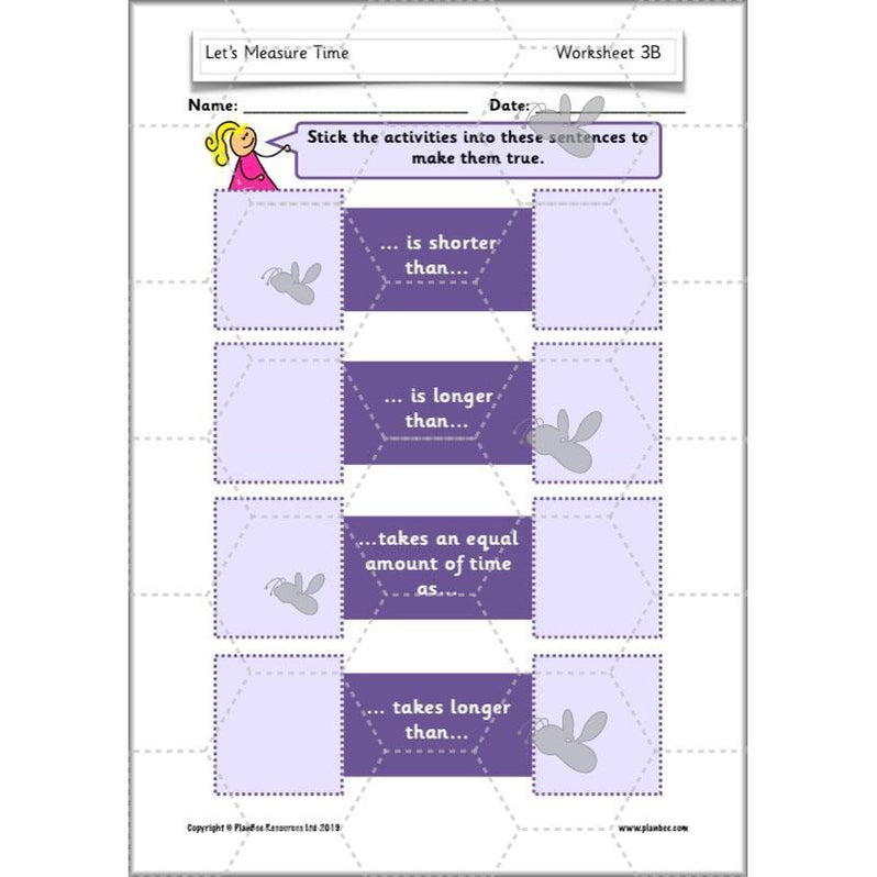 Let’s Measure Time Year 1 Measurement Maths Lessons PlanBee