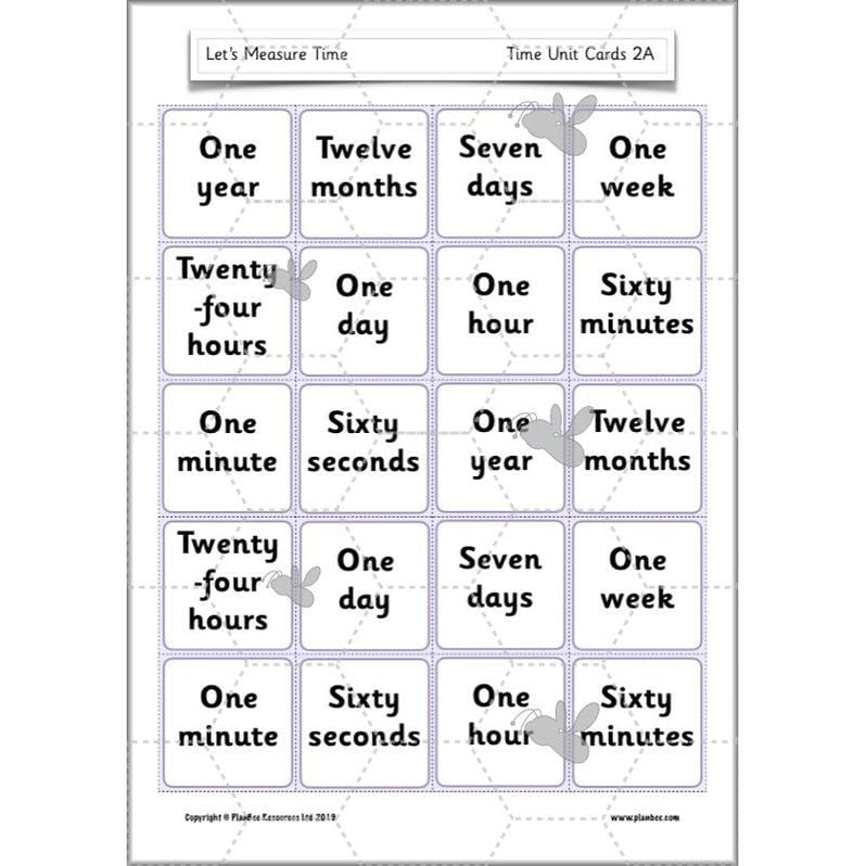 Let’s Measure Time Year 1 Measurement Maths Lessons PlanBee