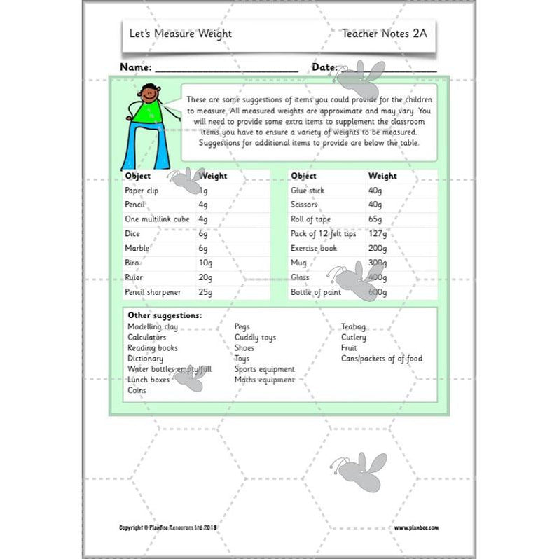 Let's Measure Weight - KS1 - Year 2 Maths - Measurement — PlanBee