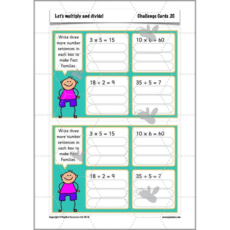 Let's multiply and divide Year 2 maths planning — PlanBee