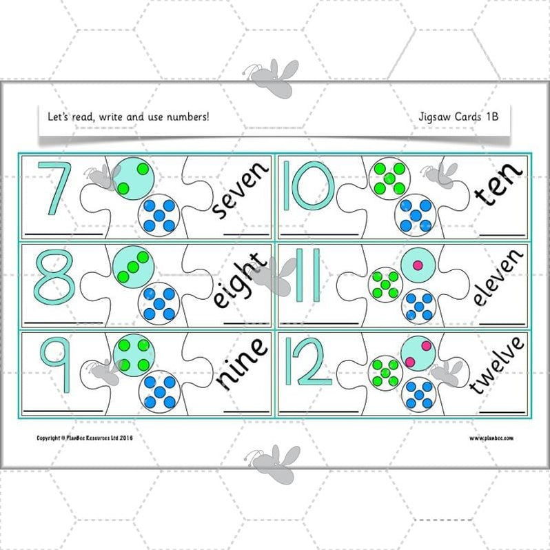 Let’s read, write and use numbers Year 1 Maths by PlanBee