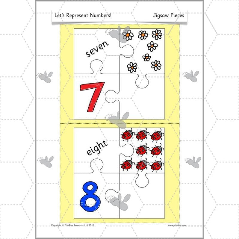 Let's Represent Numbers Year 1 Maths by PlanBee