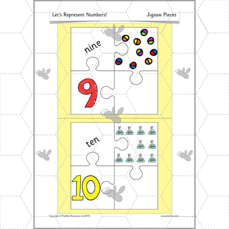 Let's Represent Numbers Year 1 Maths by PlanBee