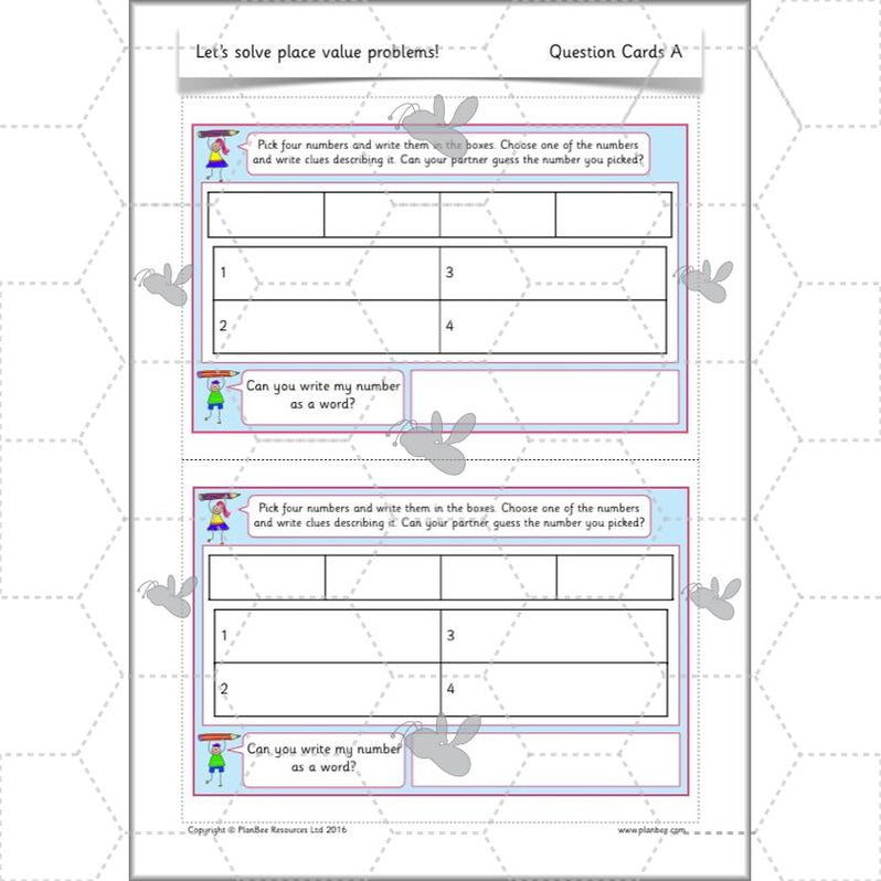 Let's Solve Place Value Problems Year 2 Maths by PlanBee