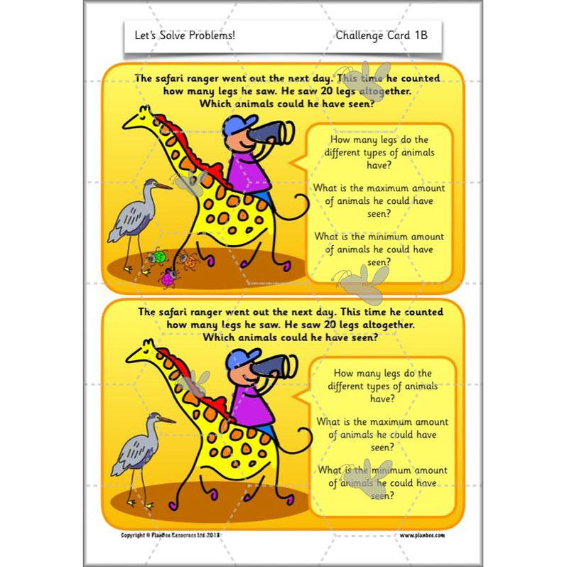 Let's Solve Problems: problem-solving Year 2 Maths — PlanBee