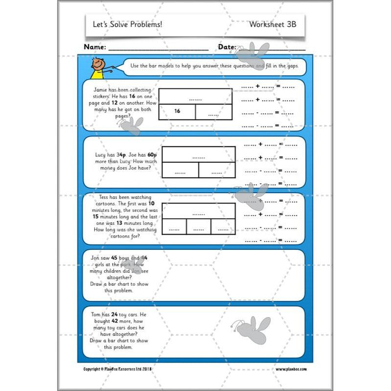 Let's Solve Problems: problem-solving Year 2 Maths — PlanBee