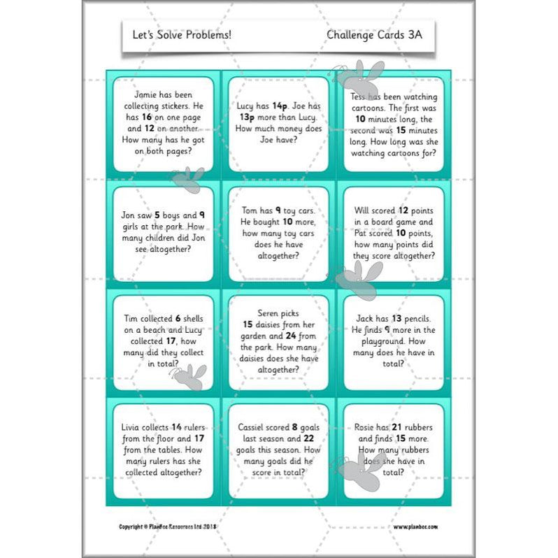 Let's Solve Problems: problem-solving Year 2 Maths — PlanBee