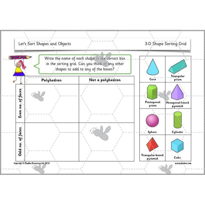 Sort Shapes and Objects: Year 2 shapes lesson by PlanBee