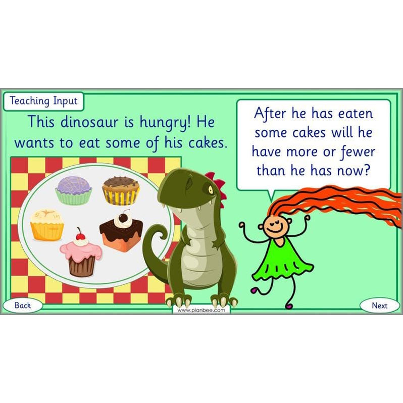 Practical Subtraction Year 1 Maths Lesson by PlanBee